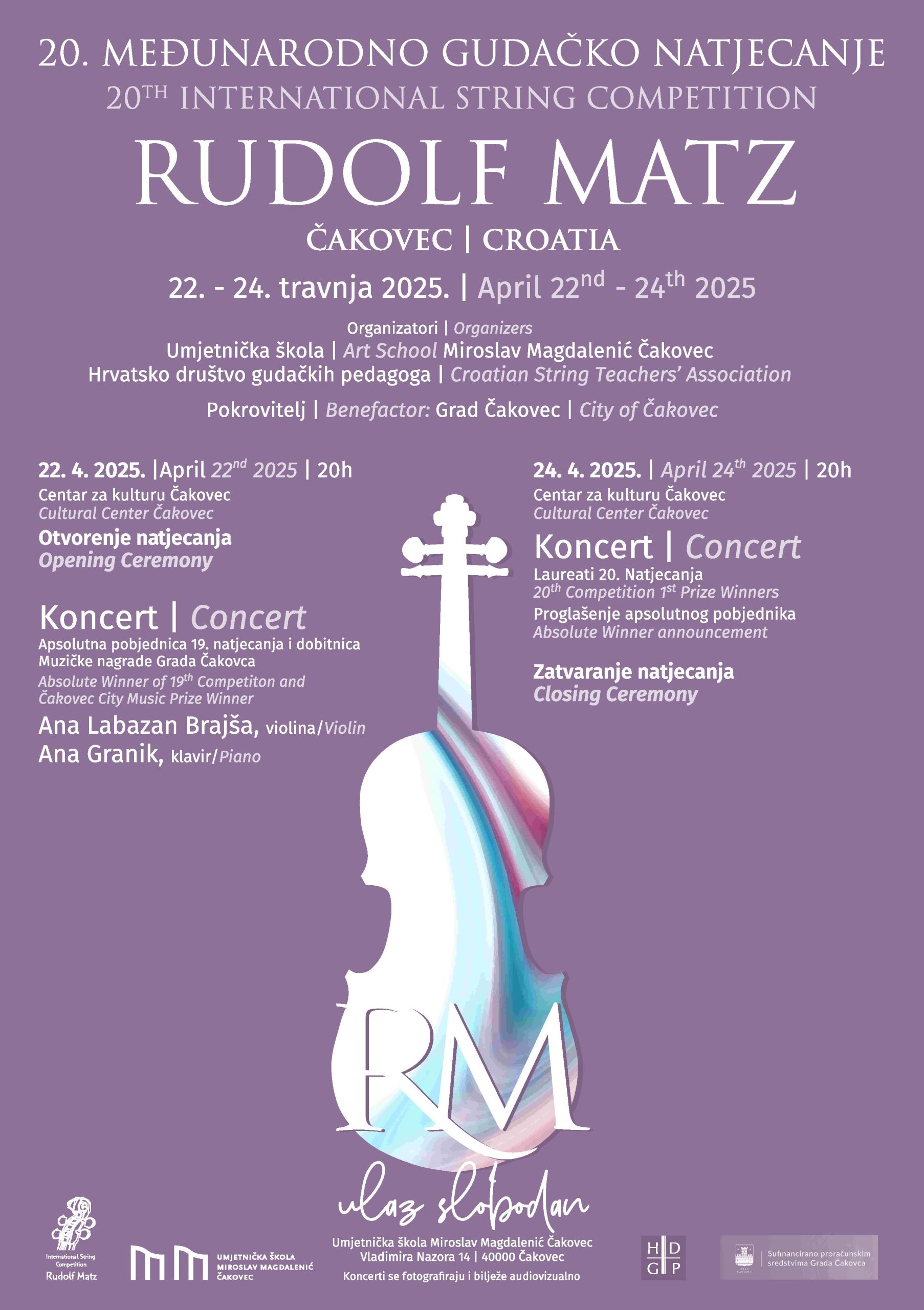 20. MEĐUNARODNO GUDAČKO NATJECANJE RUDOLF MATZ 2025 - 20th ...